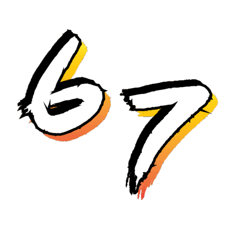 67 Graffiti Number Meme Doodle - Custom Doodle for Google