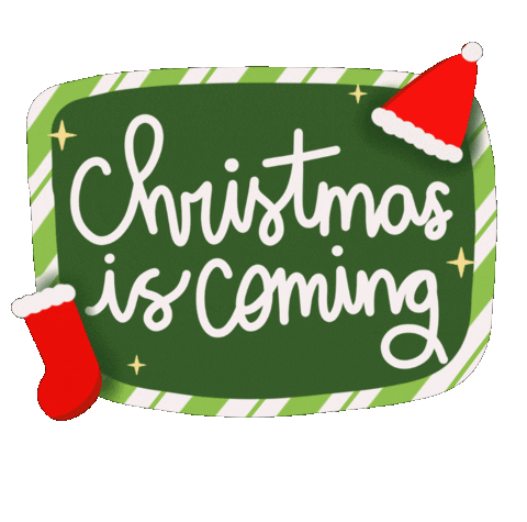 Christmas is Coming Holiday Sign Doodle - Custom Doodle for Google