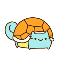 Cute Cat x Squirtle Mashup Doodle - Custom Doodle for Google