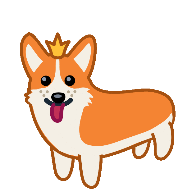 Cute Corgi King Crown Doodle - Custom Doodle for Google