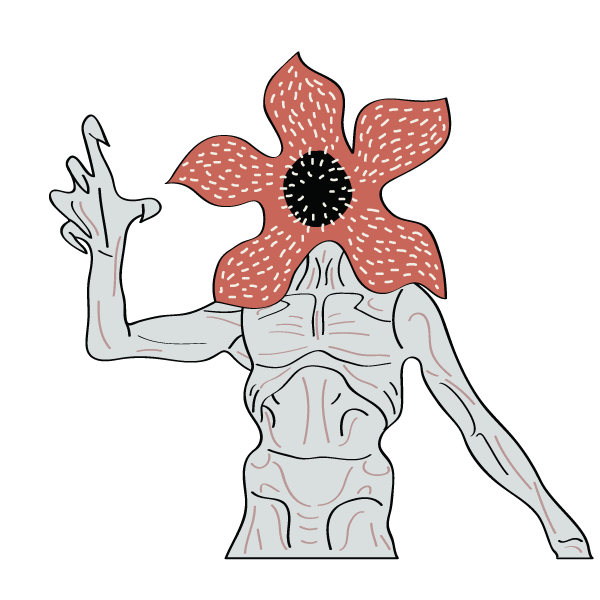 Demogorgon Wave Stranger Things Doodle - Custom Doodle for Google