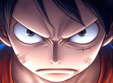 Frowning Luffy Anime Doodle - Custom Doodle for Google