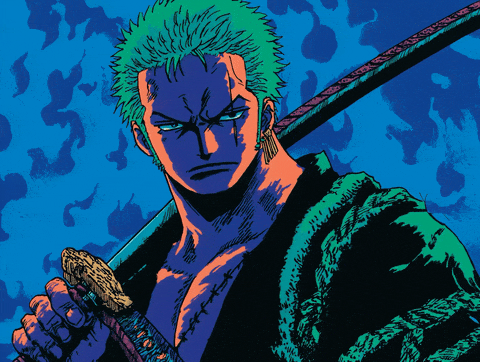 Green Haired Roronoa Zoro Anime Doodle - Custom Doodle for Google