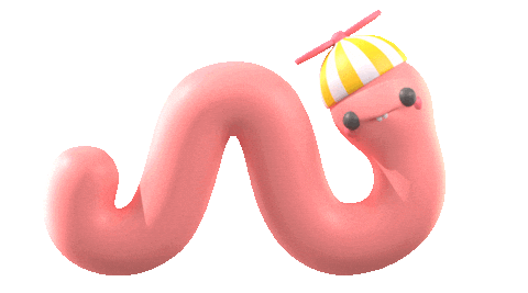 Happy Worm Doodle - Custom Doodle for Google