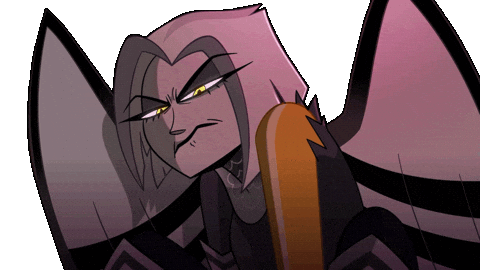 Lute Hazbin Hotel Angry Face Doodle - Custom Doodle for Google