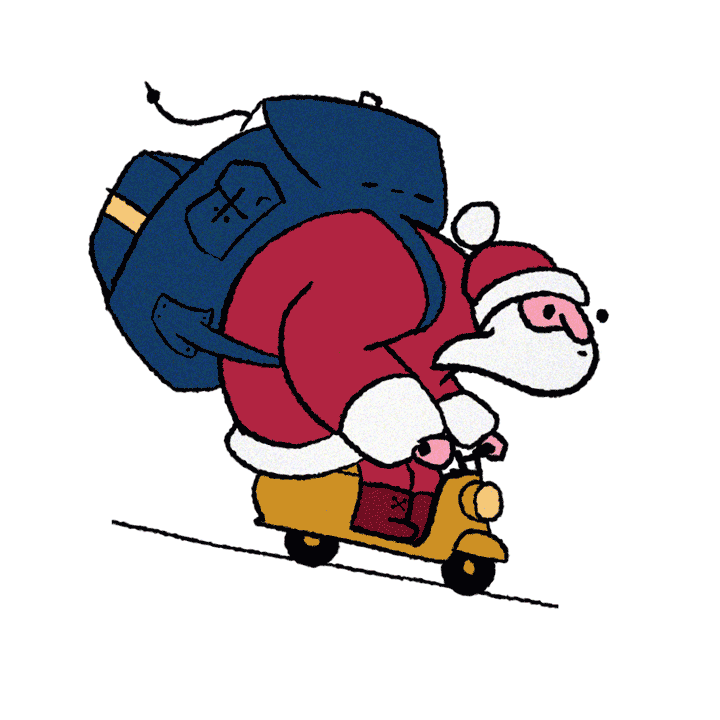 Feliz Navidad Santa Hat Christmas Doodle - Custom Doodle for Google