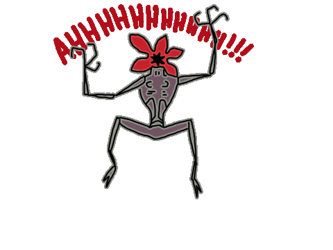 Stranger Things Logo Neon Purple Glow Doodle - Custom Doodle for Google