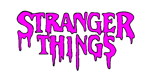 Stranger Things Logo Neon Purple Glow Doodle - Custom Doodle for Google